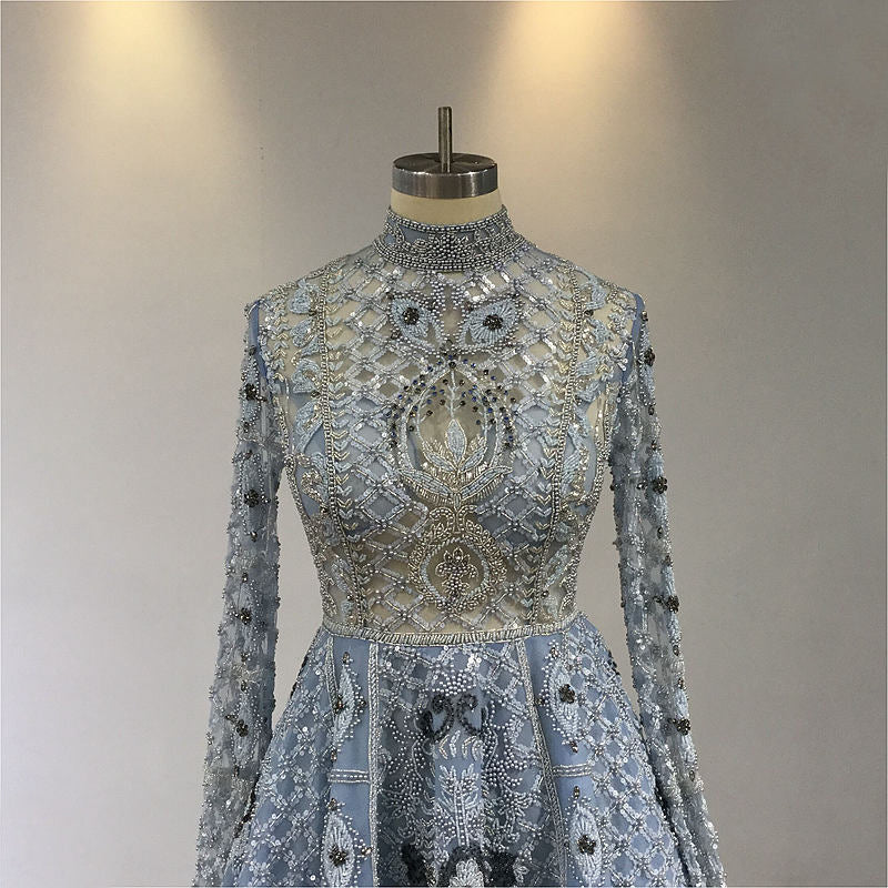 Lotus - Beaded Special High End Couture Skater Dress For Prom Or Alter ...